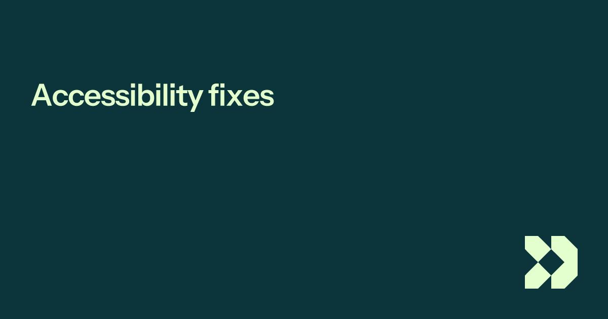 Accessibility fixes | Customer.io Docs